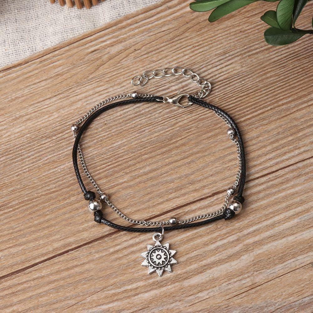 Vintage Boho Multi Layer Sun Anklet Ankle Bracelet – Fashion Hut Jewelry